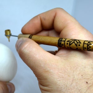 Kistka, Kistka Set, Decorated Wood Burned Kistka, Egg Decorating Tool ...