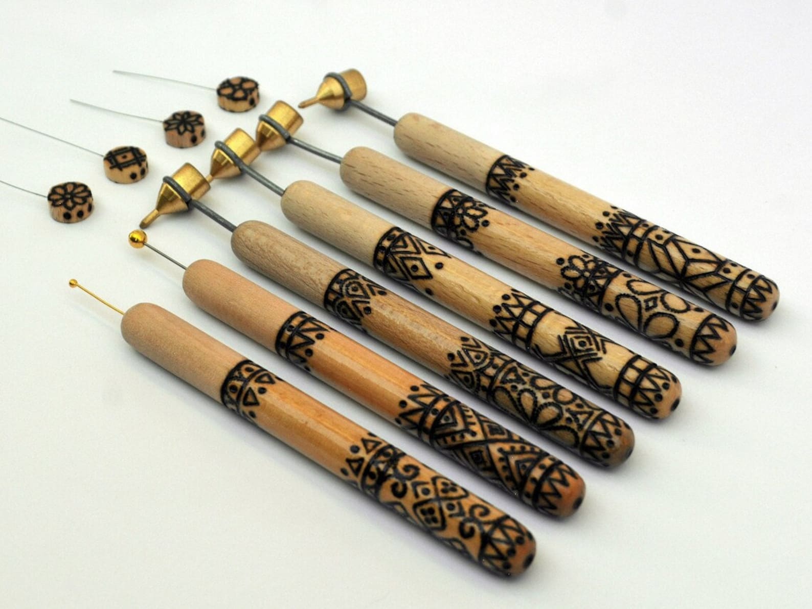 Kistka, Kistka Set, Decorated Wood Burned Kistka, Egg Decorating Tool ...