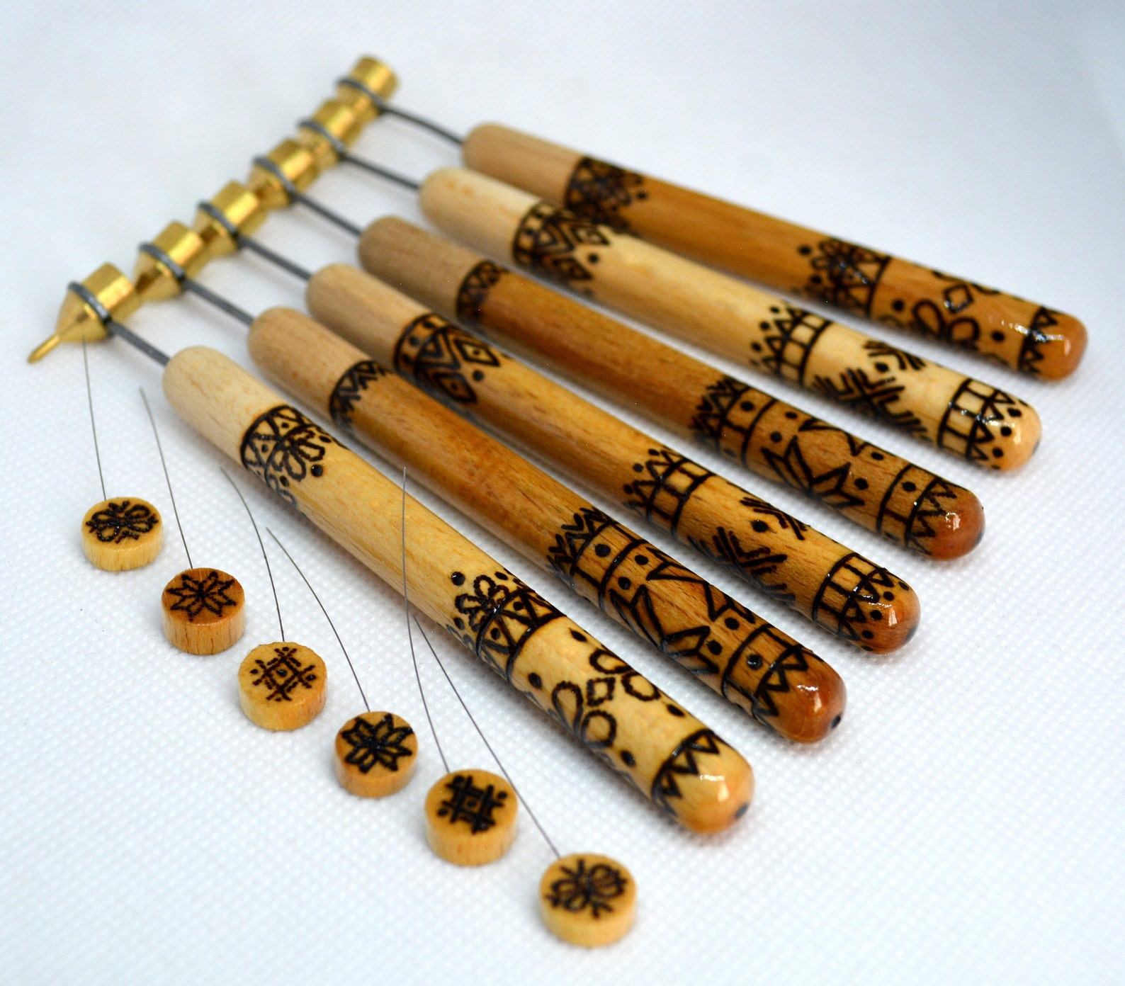 Set of 4 Kistkas Kistka Set Wood Burned Kistkas Writing Wax - Etsy