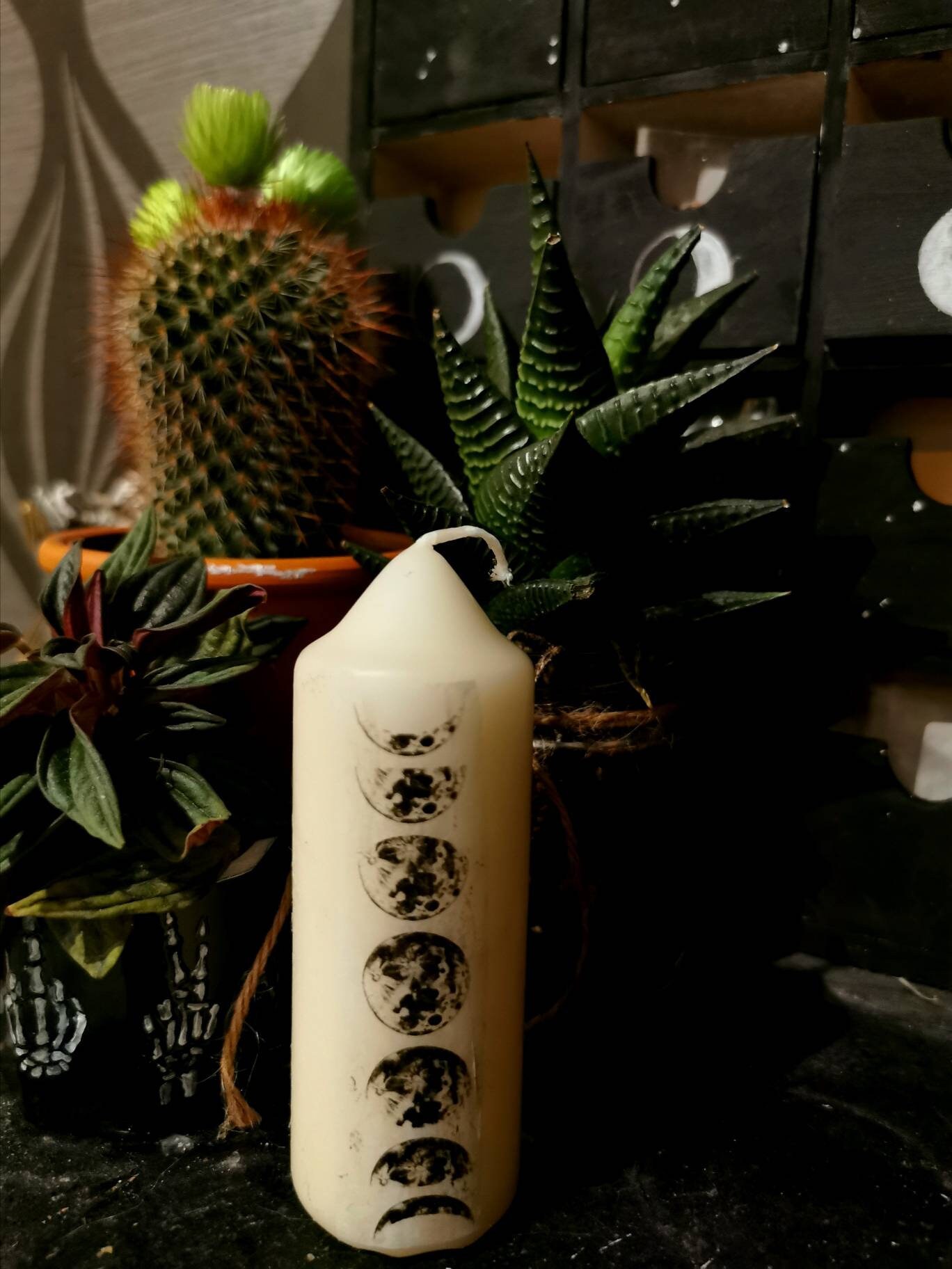 Wiccan candle goth candle pillar candles occult candle | Etsy