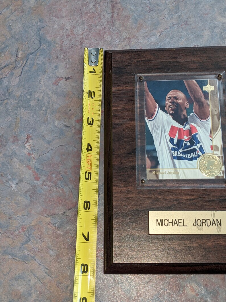 Michael Jordan UPPER DECK All-time GREATS #85 1994 Plaque Mounted With ...
