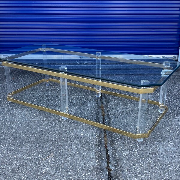 Lucite Coffee Table - Etsy
