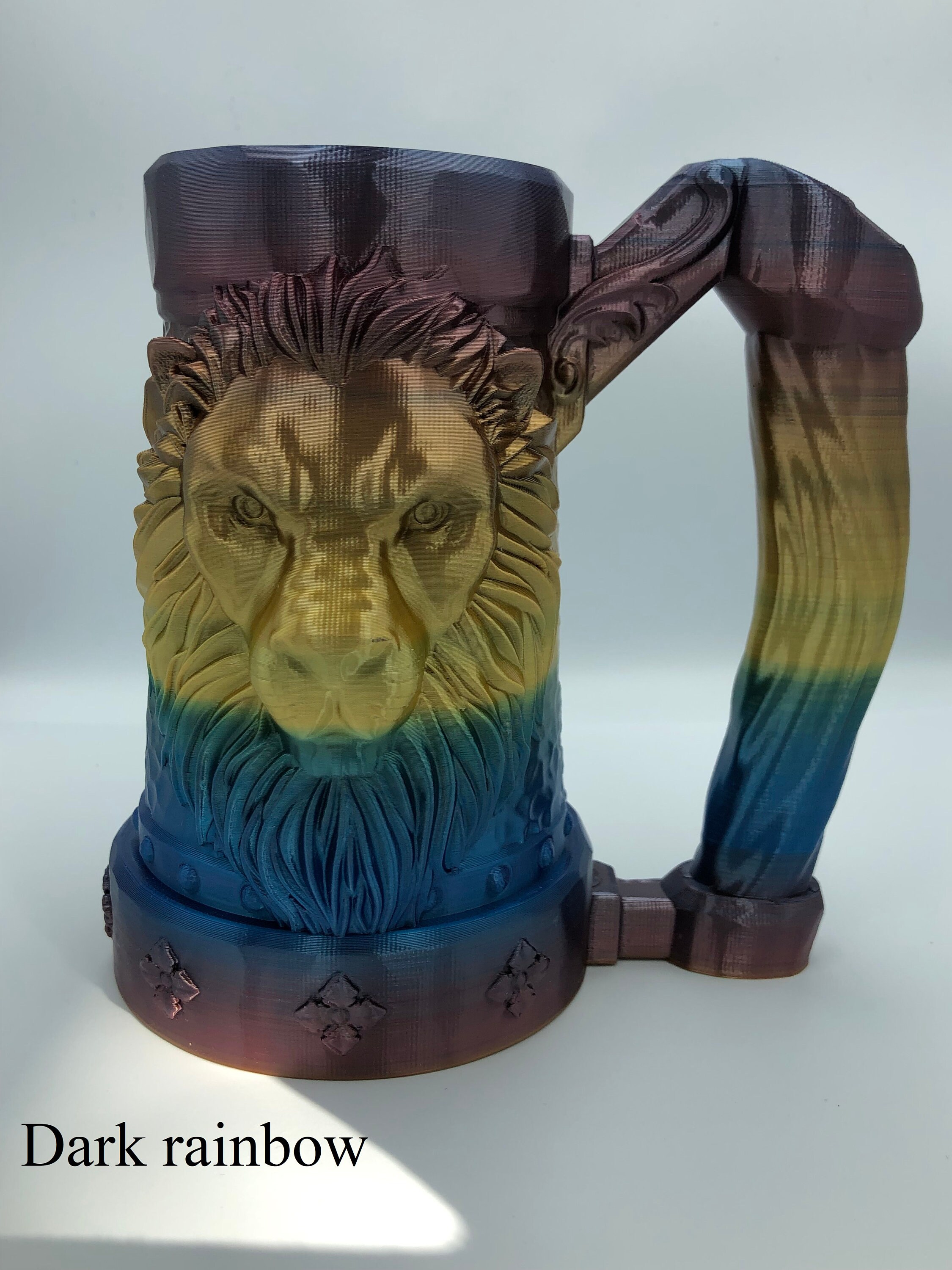 Lion Mug Gaming Mug Mythic Mug Ren Faire Can Holder Role - Etsy