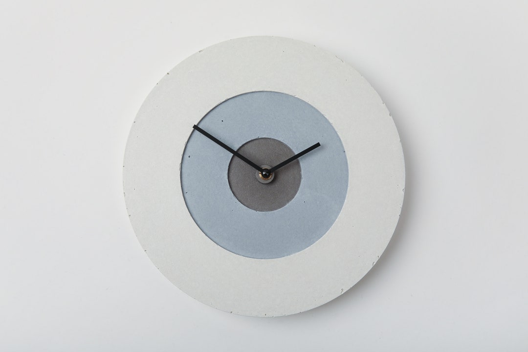 Concrete Wall Clock - Etsy