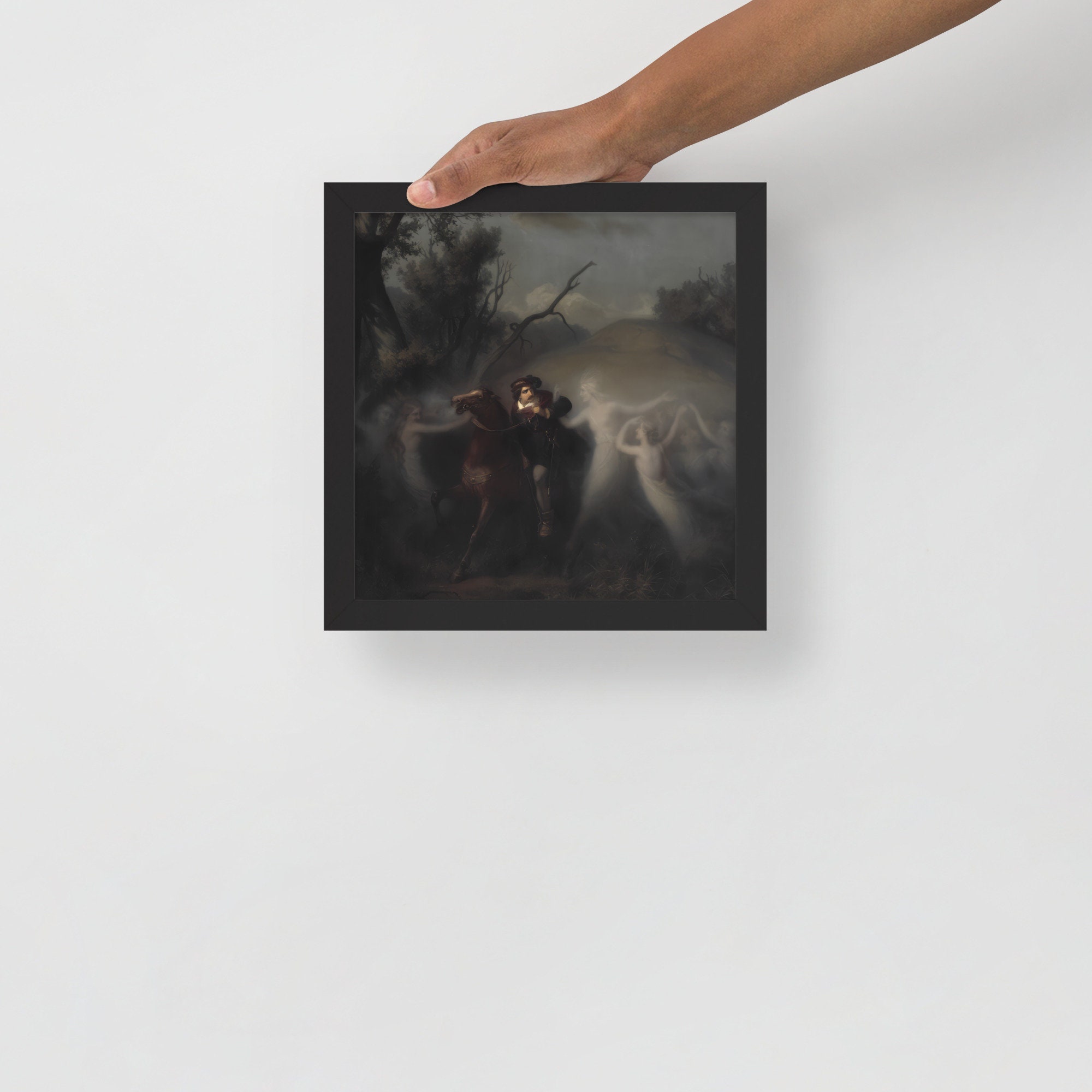 A Nobleman is Lured by Elven Girls by Frederik Storch - Framed ...