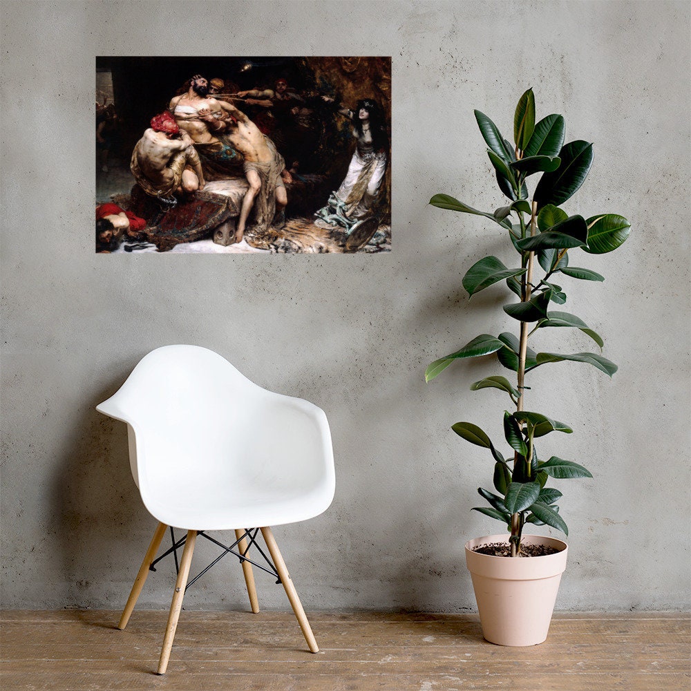 Mythological Art Print Samson by Solomon Joseph Solomon Samson Print ...