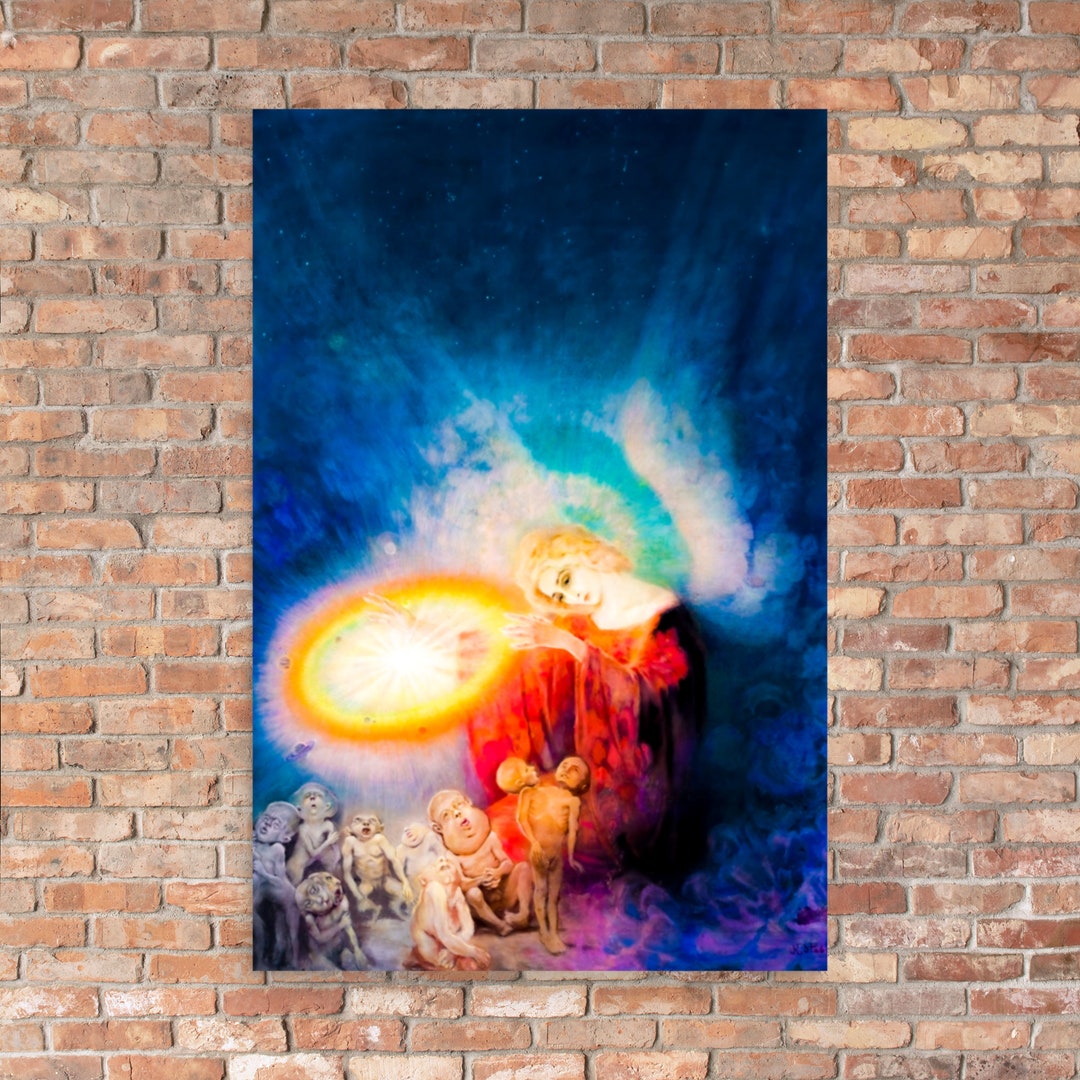 Mythological Art Print - Consoler of Monsters by Kazimierz Stabrowski ...