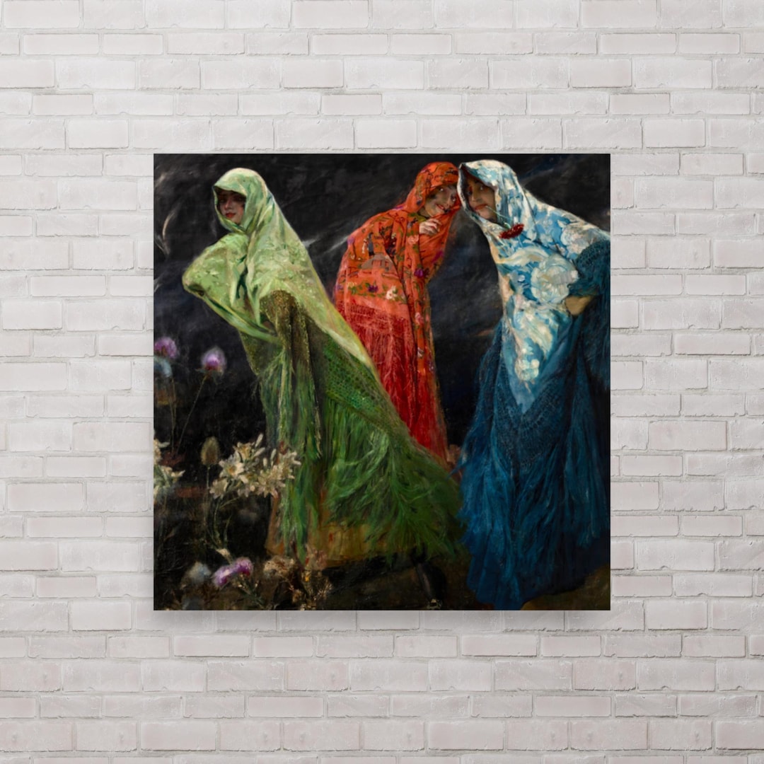 Mythological Art Print - the Andalusian Fates by José Villegas Cordero ...