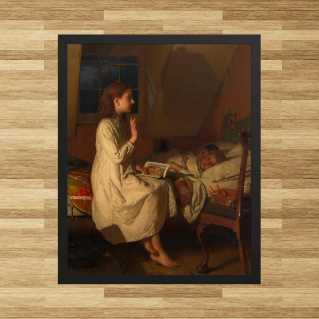 The Story of Golden Locks by Seymour Joseph Guy - Framed Genre Art ...