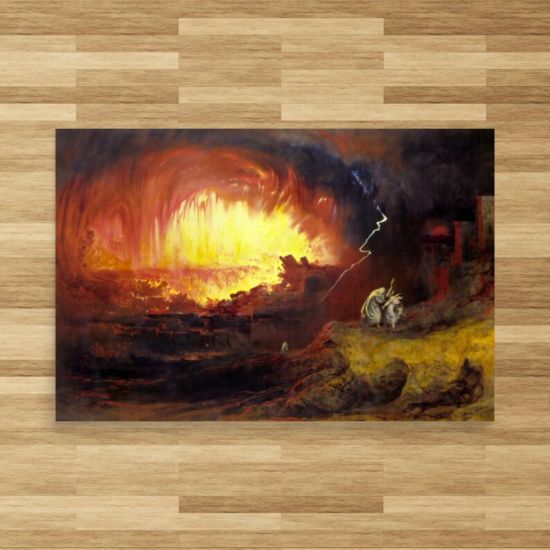 Sodom and Gomorrah by John Martin - Sodom and Gomorrah Print - John ...