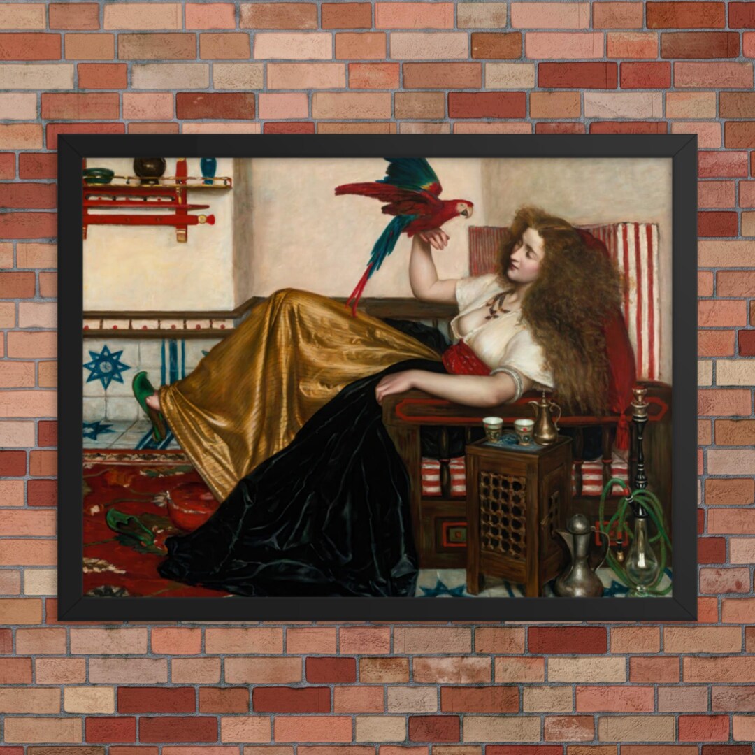 The Legend of the Parrot by Valentine Cameron Prinsep - Framed Legend ...