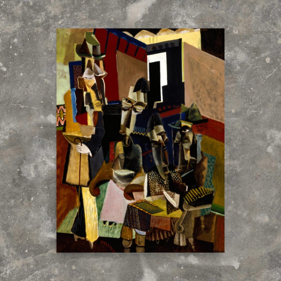 The Visit by Max Weber - Max Weber Print - the Visit Print - Abstract ...