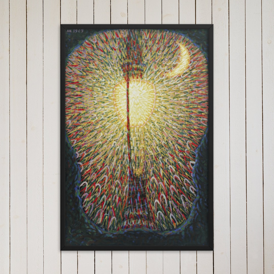 Framed Futurist Print - Street Light by Giacomo Balla - Framed Street ...