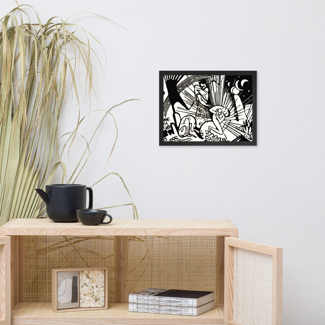 Framed Abstract Art Print Reconciliation by Franz Marc - Etsy