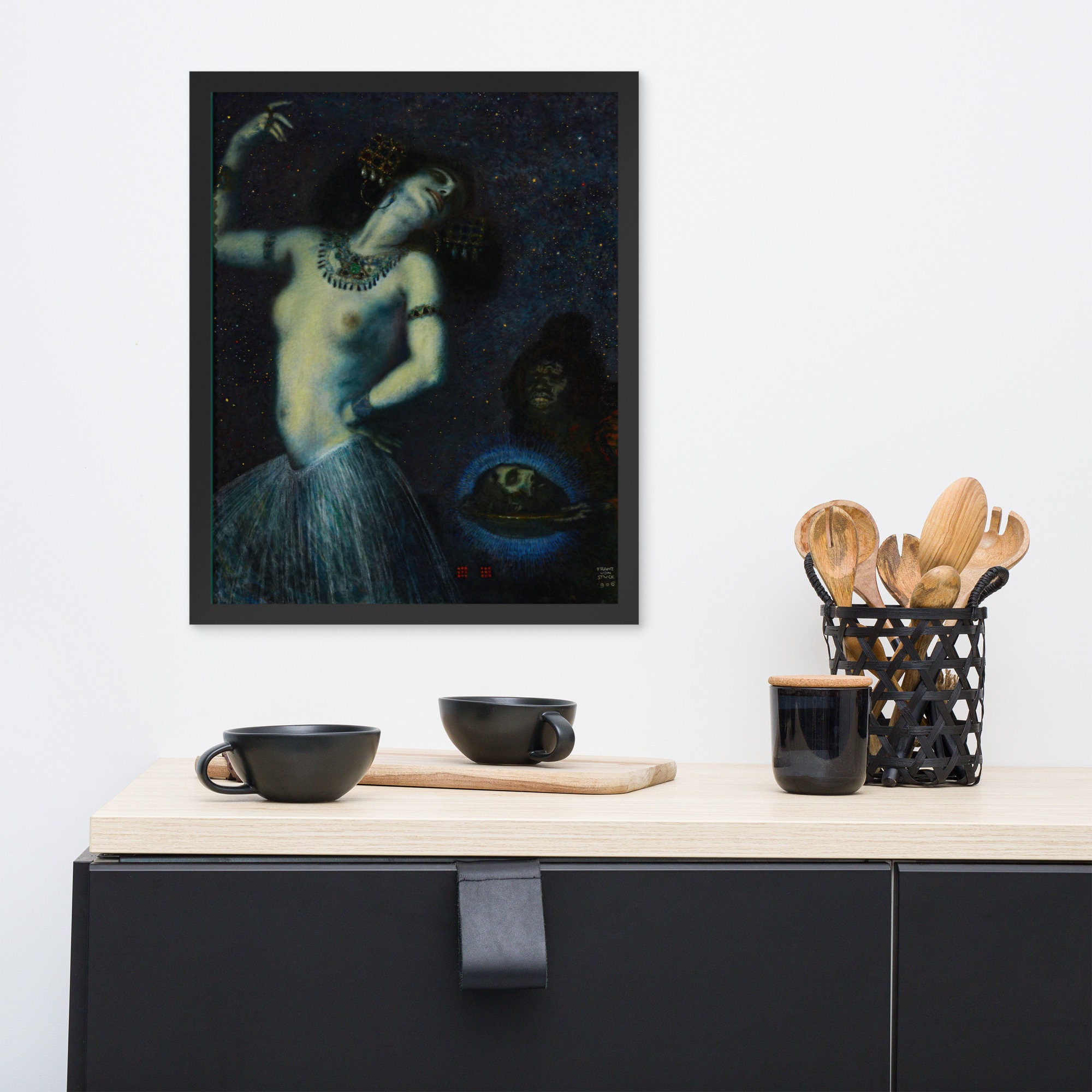 Salome by Franz Von Stuck Framed Salome Print Framed Franz Von Stuck ...