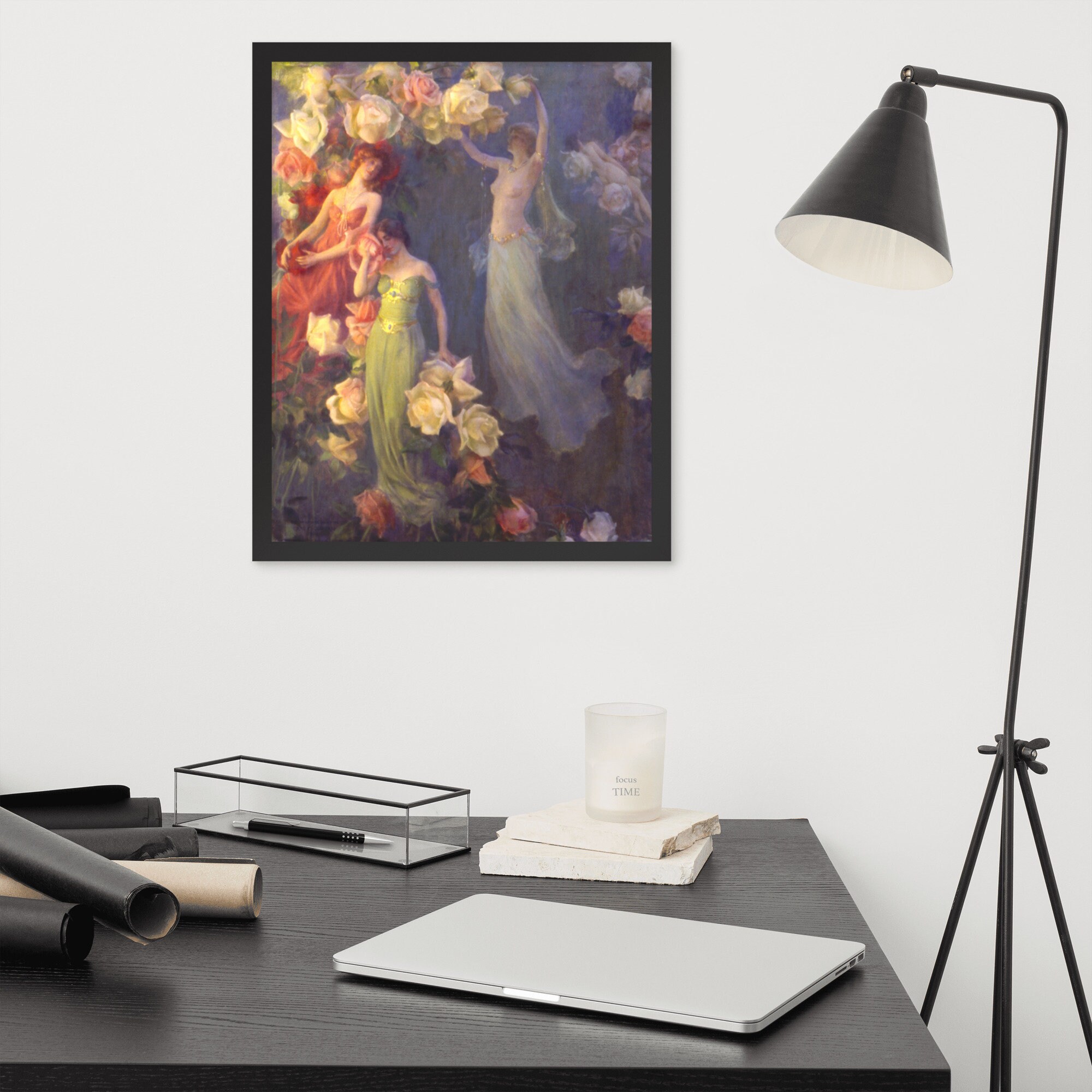 Framed Symbolic Art Print - the Perfume of Roses by Charles Courtney ...