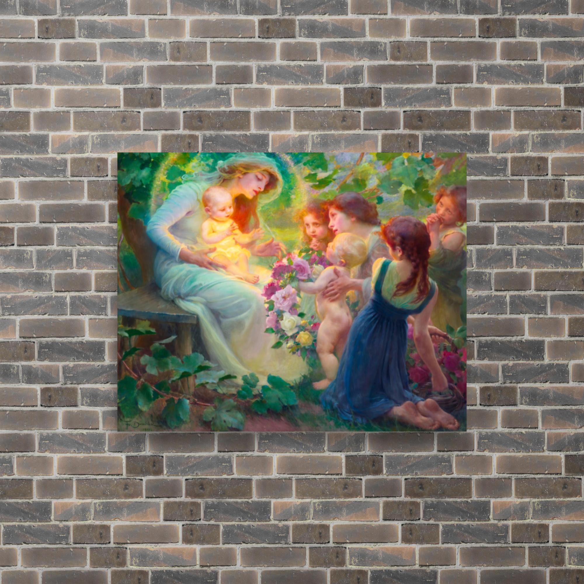 Symbolic Art Print Mystic Roses by Frantisek Dvorak Mystic Roses Print Frantisek Dvorak Print - Etsy