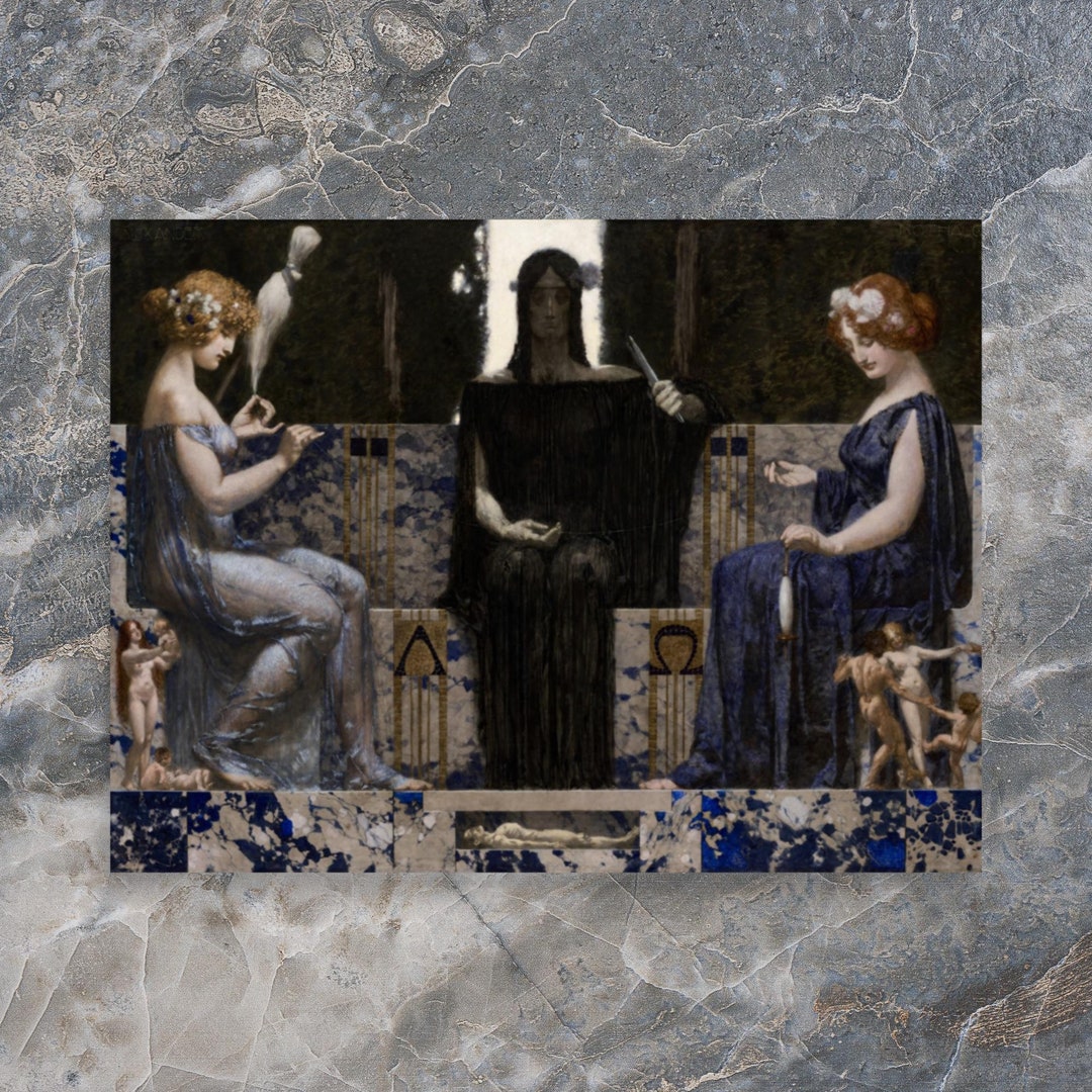 The Three Fates by Alexander Rothaug - Alexander Rothaug Print - Three ...