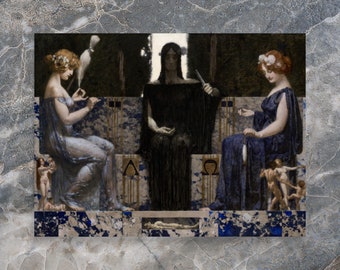 The Three Fates Alexander Rothaug Circa 1910 Occult Print Poster - Etsy