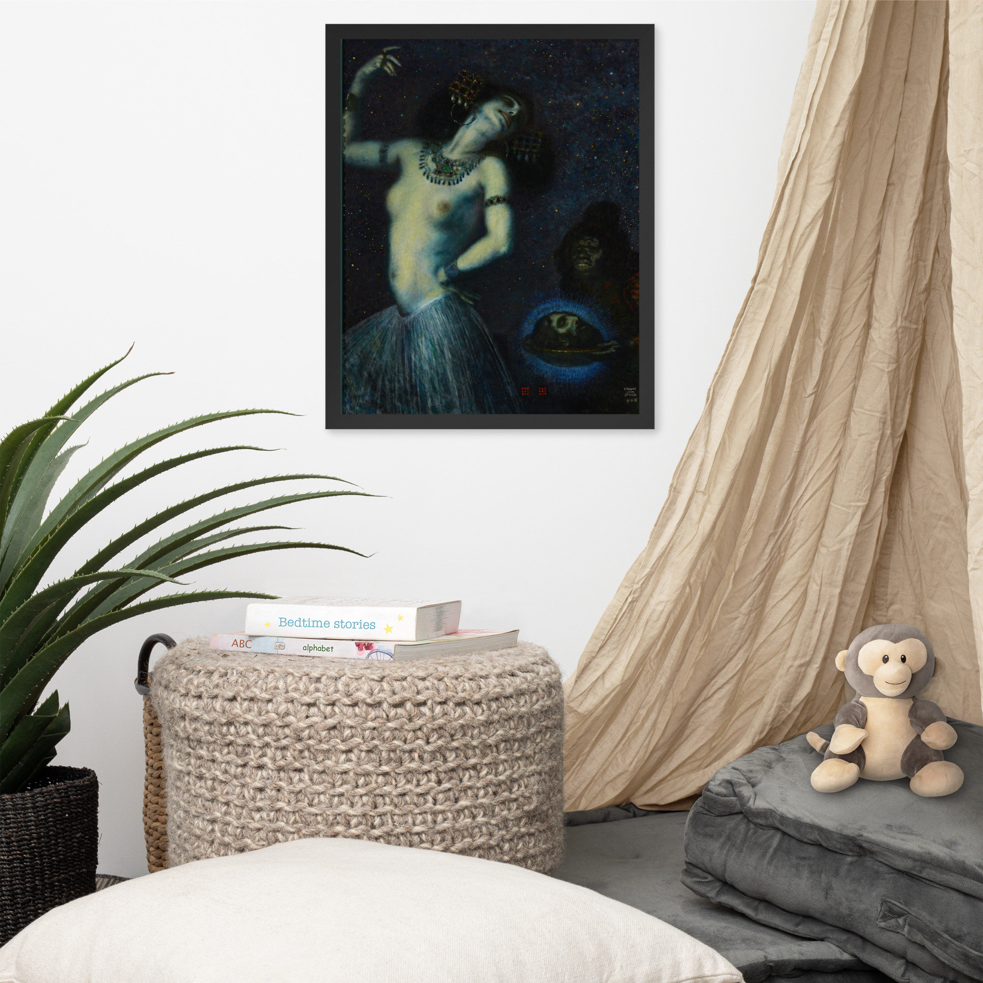 Salome by Franz Von Stuck Framed Salome Print Framed Franz Von Stuck ...