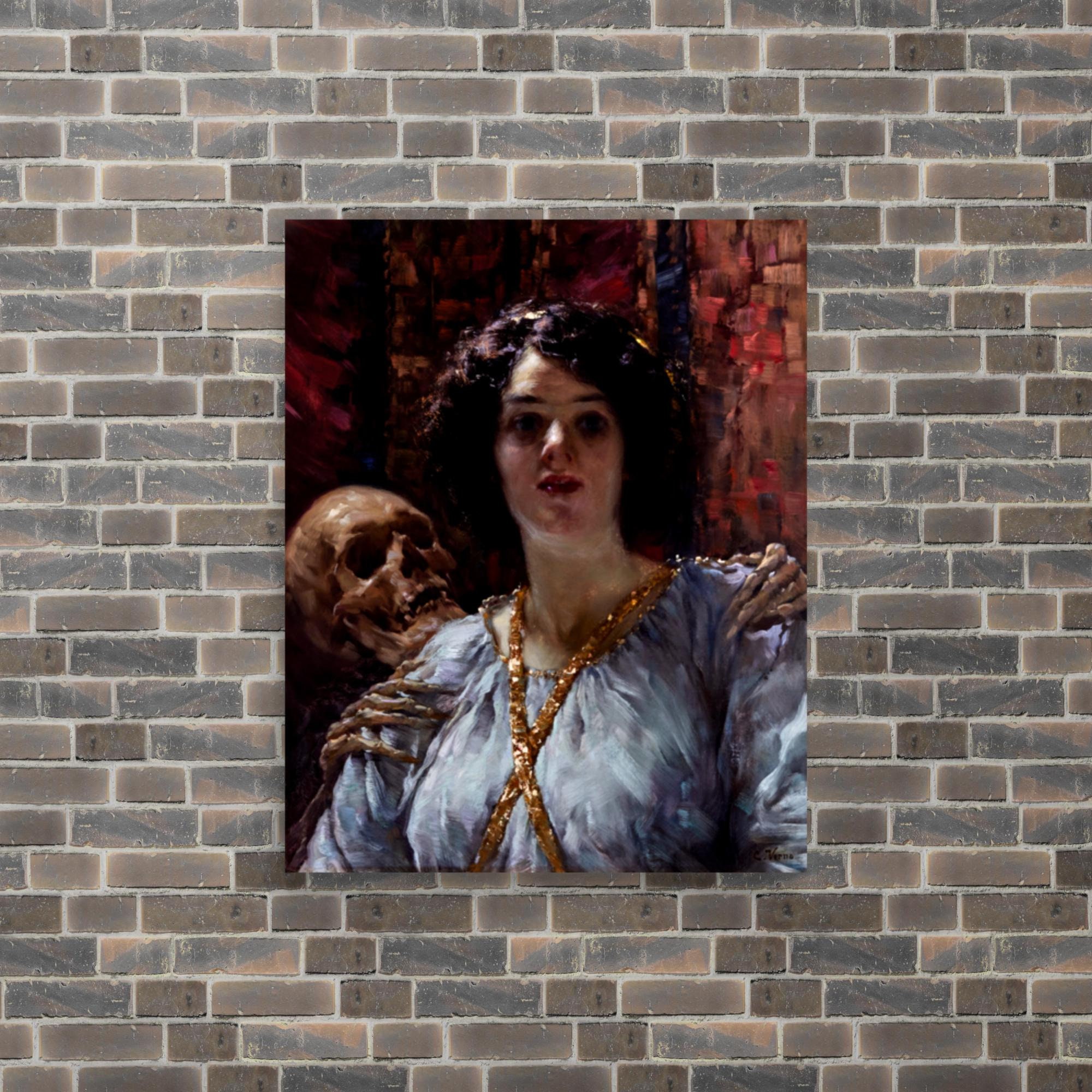 Macabre Art Print - Death and the Maiden by Camillo Verno - Camillo ...