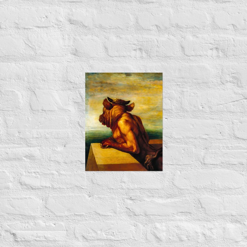 Mythological Art Print the Minotaur by George Frederic Watts - Etsy