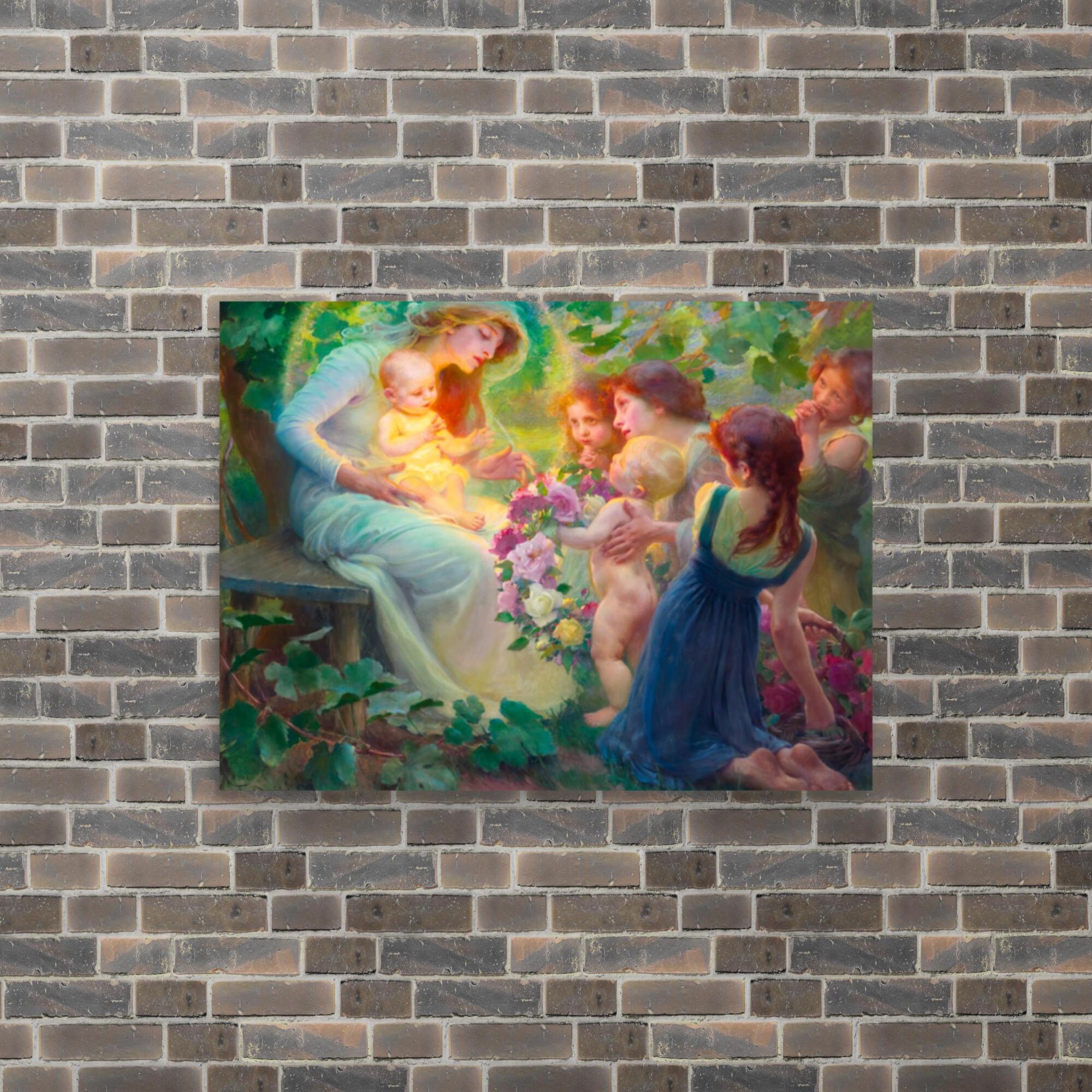 Symbolic Art Print - Mystic Roses by Frantisek Dvorak - Mystic Roses ...