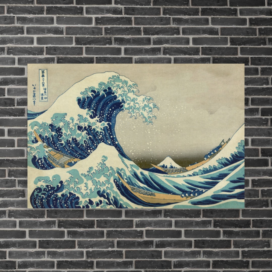Ukiyo-e Art Print - the Great Wave off Kanagawa by Hokusai - Great Wave ...