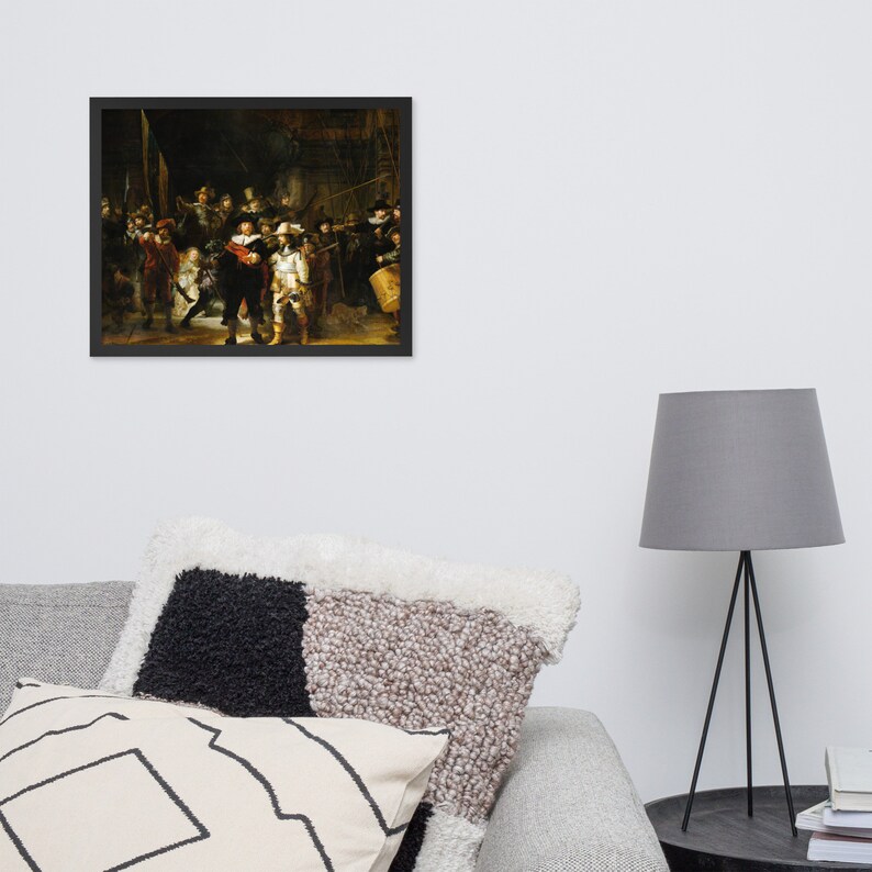 The Night Watch by Rembrandt Van Rijn - Framed Rembrandt Van Rijn Print ...