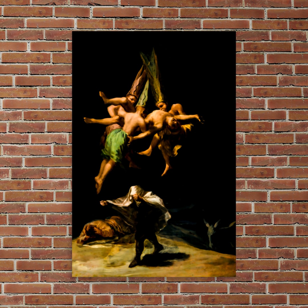 Mythological Art Print - Witches' Flight by Francisco De Goya - Witches ...