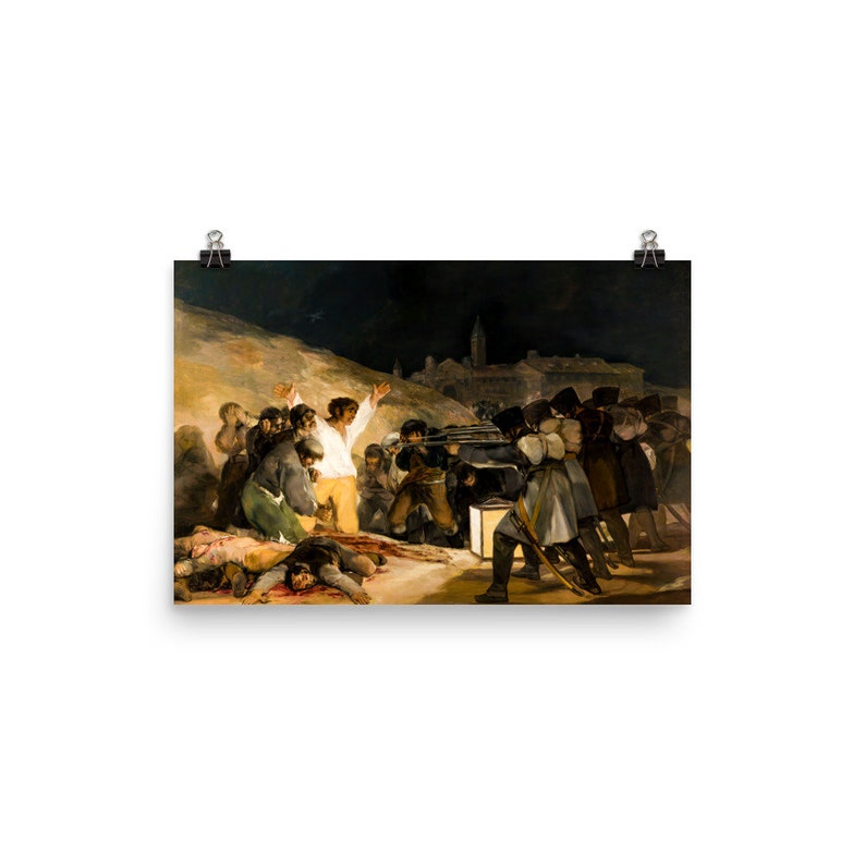 Historical Art Print - the Third of May 1808 by Francisco De Goya - Etsy