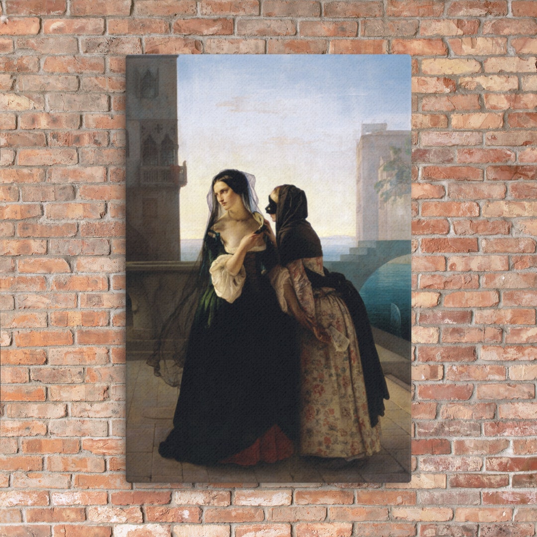 Realist Art Canvas Print - Vengeance is Sworn by Francesco Hayez - Francesco Hayez Canvas Print ...