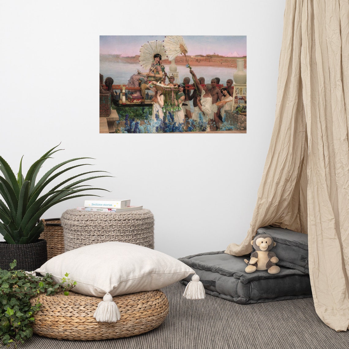 Historical Art Print - the Finding of Moses by Lawrence Alma-tadema ...