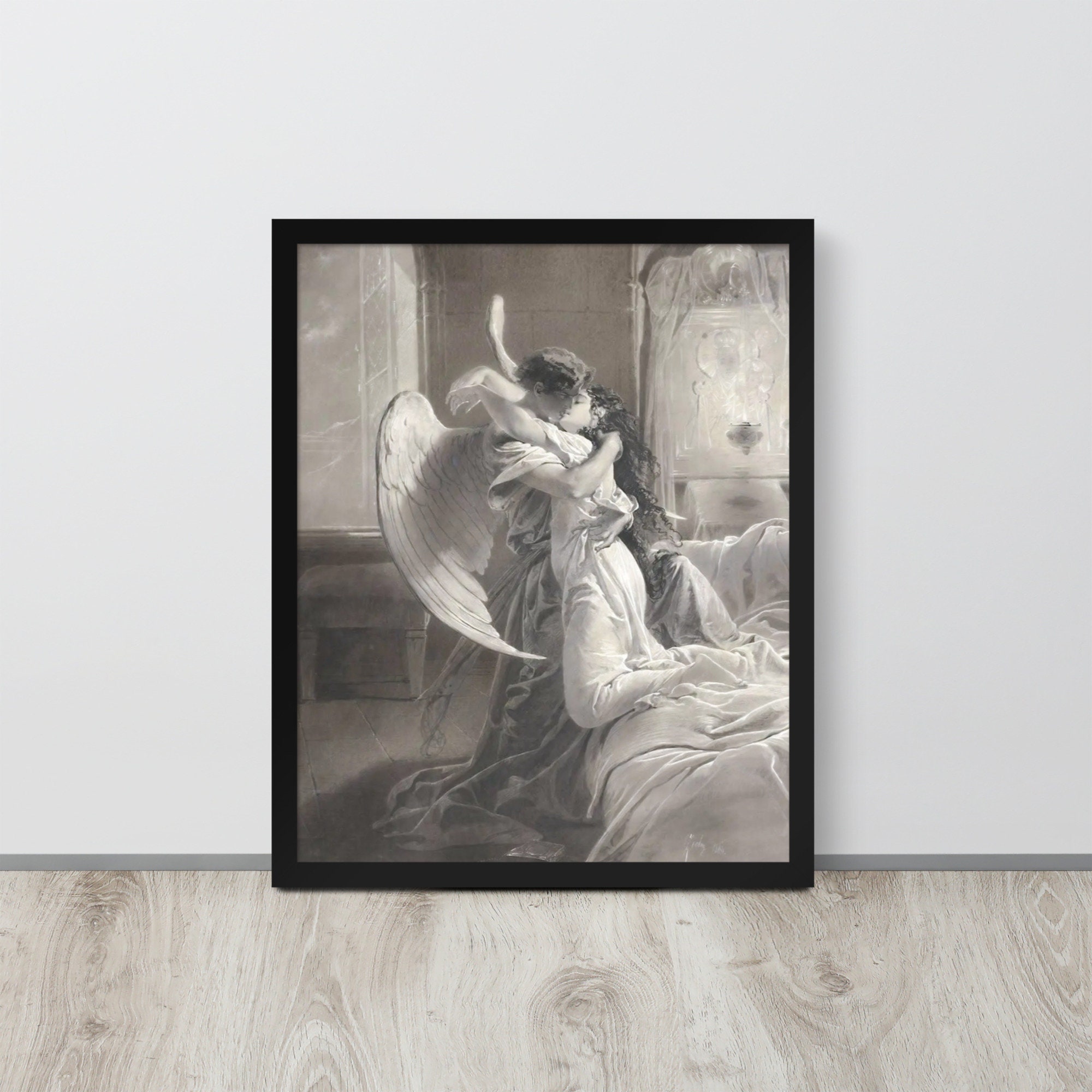 Romantic Encounter by Mihaly Zichy - Framed Mihaly Zichy Print - Framed ...