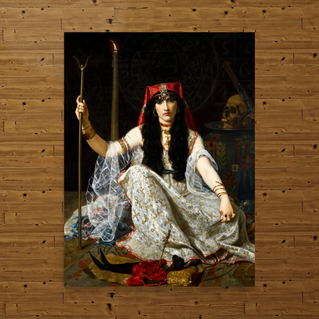 The Sorceress by Georges Merle - Sorceress Print - Georges Merle Print ...