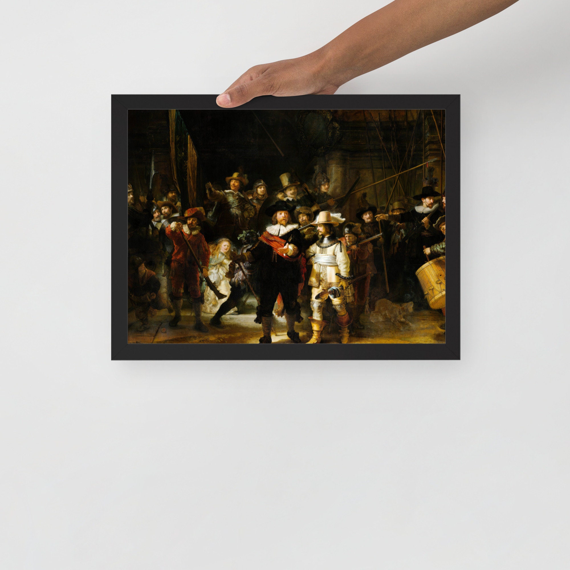 The Night Watch by Rembrandt Van Rijn - Framed Rembrandt Van Rijn Print ...