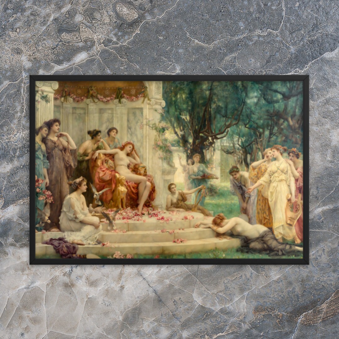 Framed Mythology Print - Psyche Before the Throne of Venus by Henrietta ...