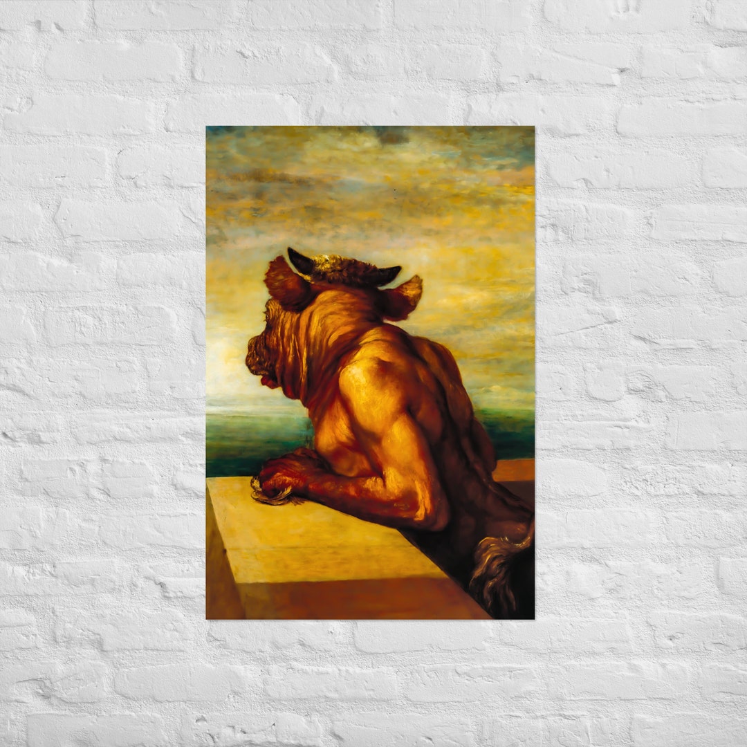 Mythological Art Print - the Minotaur by George Frederic Watts - Etsy