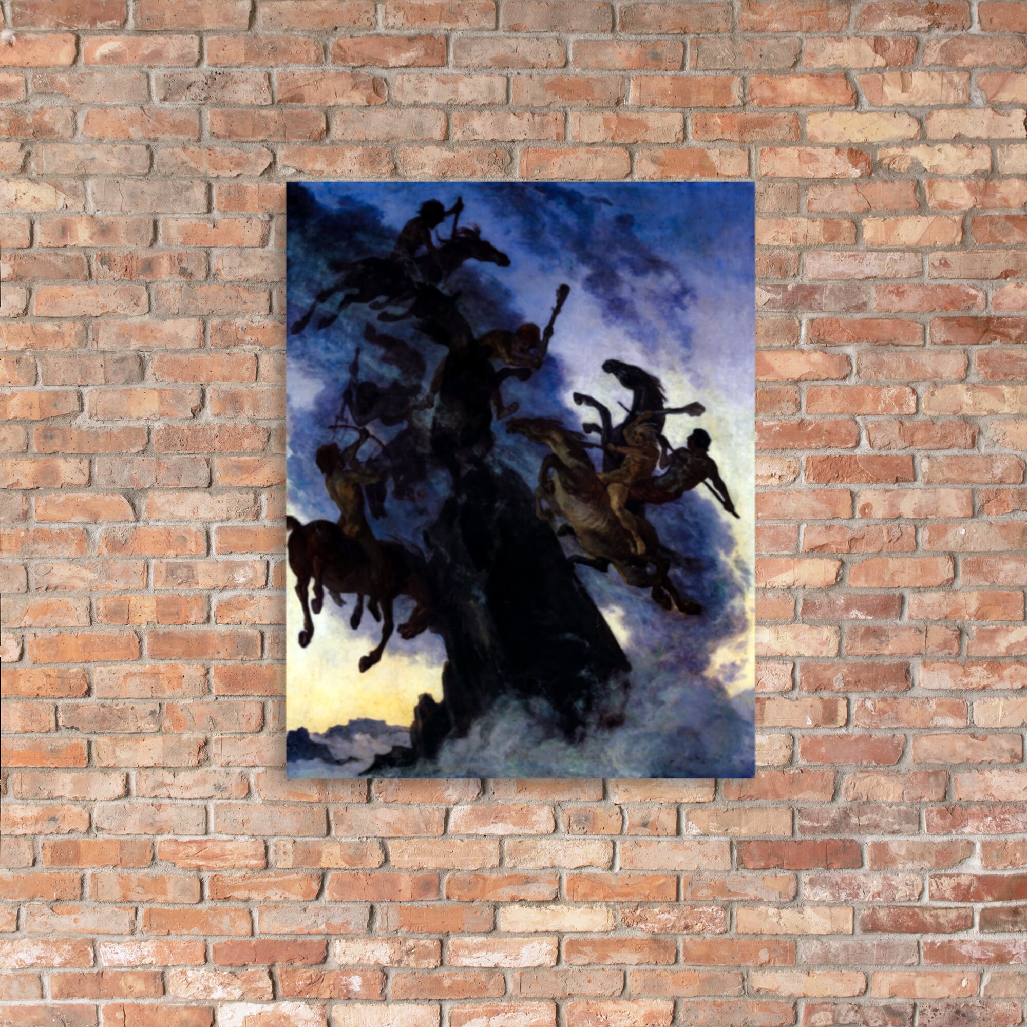 Mythological Art Print - Riders in the Mist by Albert Welti - Albert ...