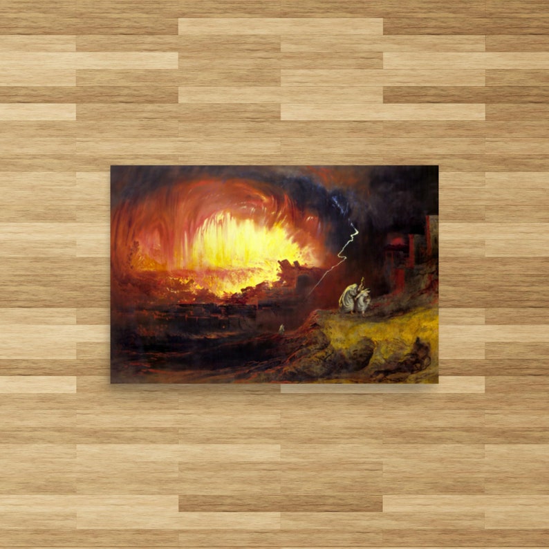 Sodom and Gomorrah by John Martin - Sodom and Gomorrah Print - John ...