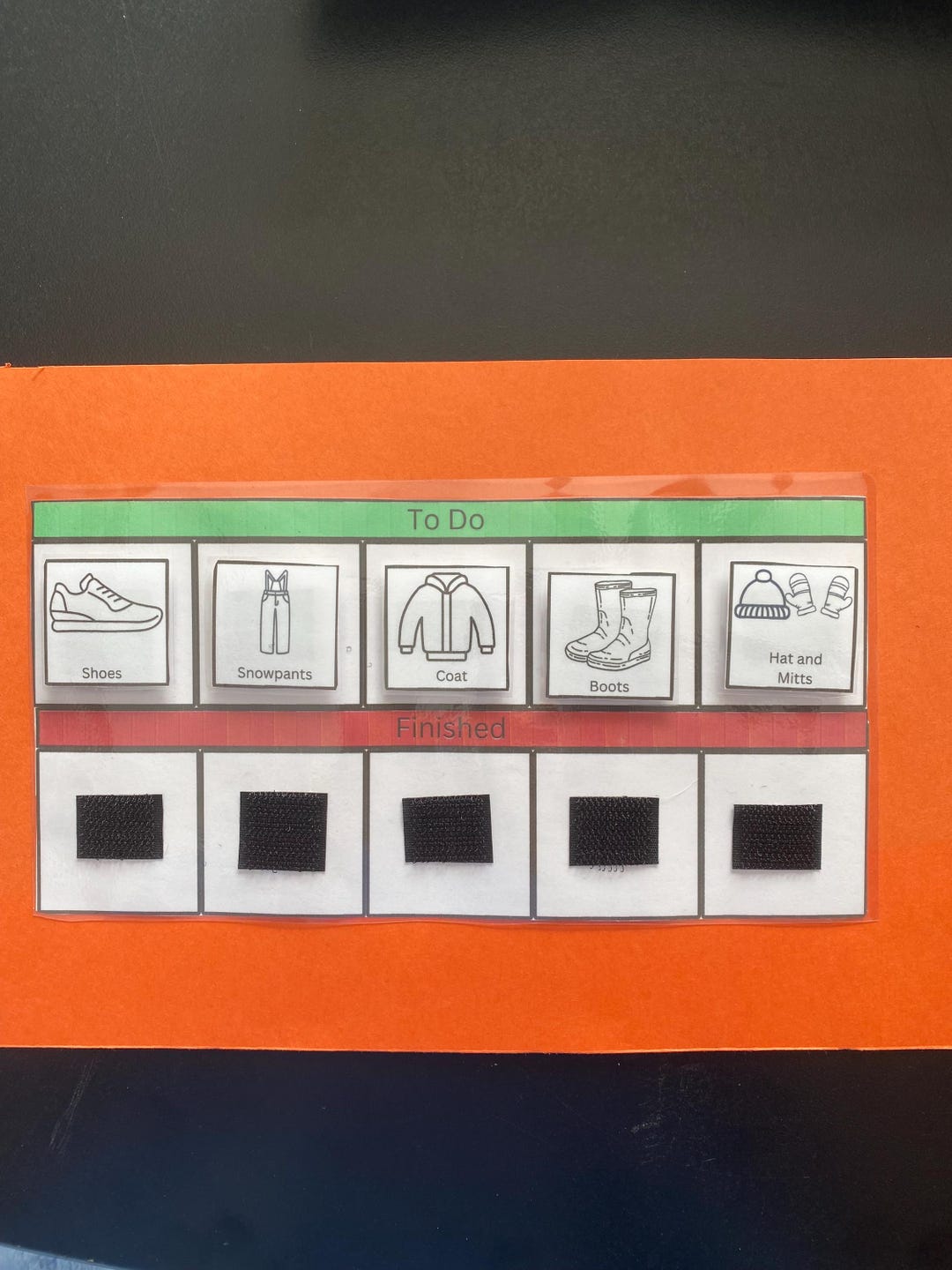 Visual Aid Routine Package – Set of 3 | Laminated Daily Task Charts ...