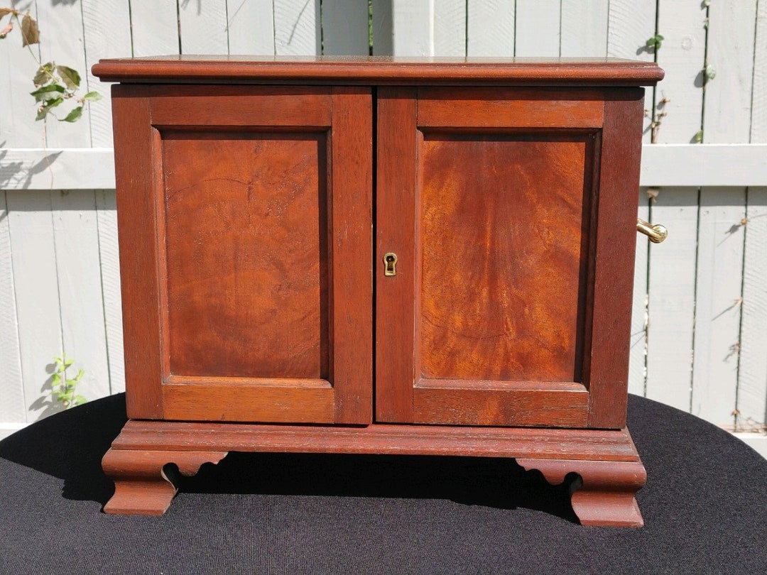 BARTLEY SMALL ARMOIRE: Handmade by D. Jeanne Mitchell / Mahogany Footed ...