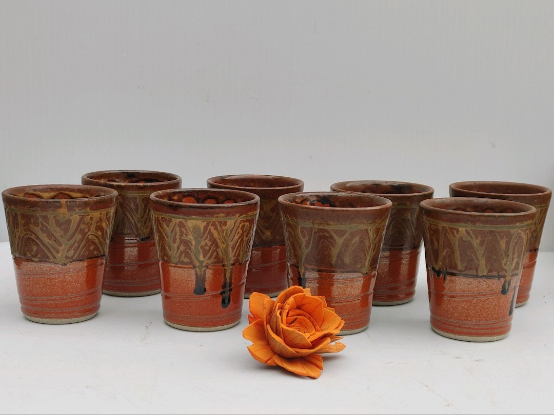 NC - WHYNOT POTTERY, Seagrove, North Carolina / 8 Southwest Tumbler ...