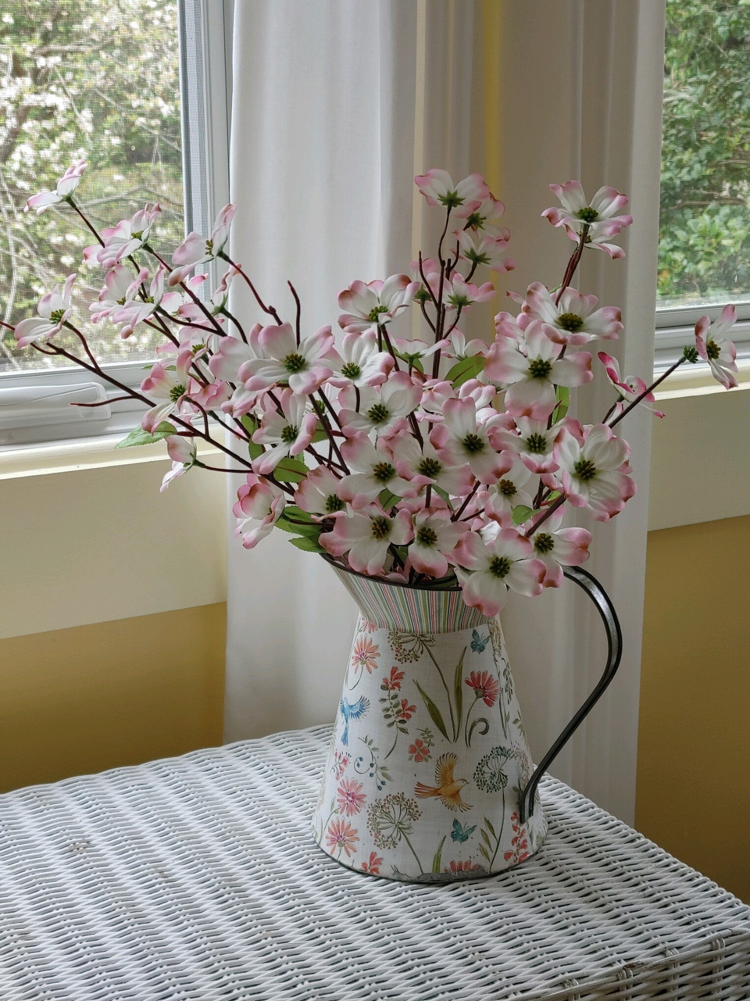 French Country Cottage Chic Wildflower Farmhouse Pitcher Home - Etsy