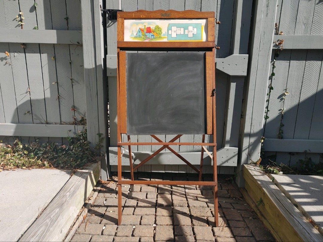 1940 Blackboard, Scroll Chalkboard, Schoolroom by Johns-manville - Etsy