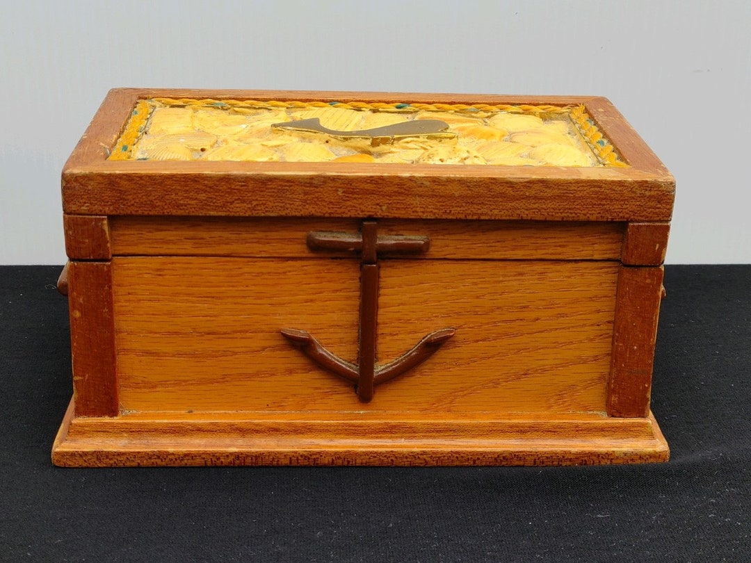 Nautical Theme Keepsake Box / Circa 1960's - Etsy