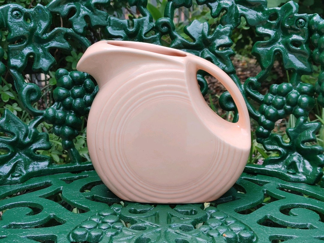 Fiesta Coral-pink Color Juice Pitcher, Made in USA, Origina Fiesta Ware ...