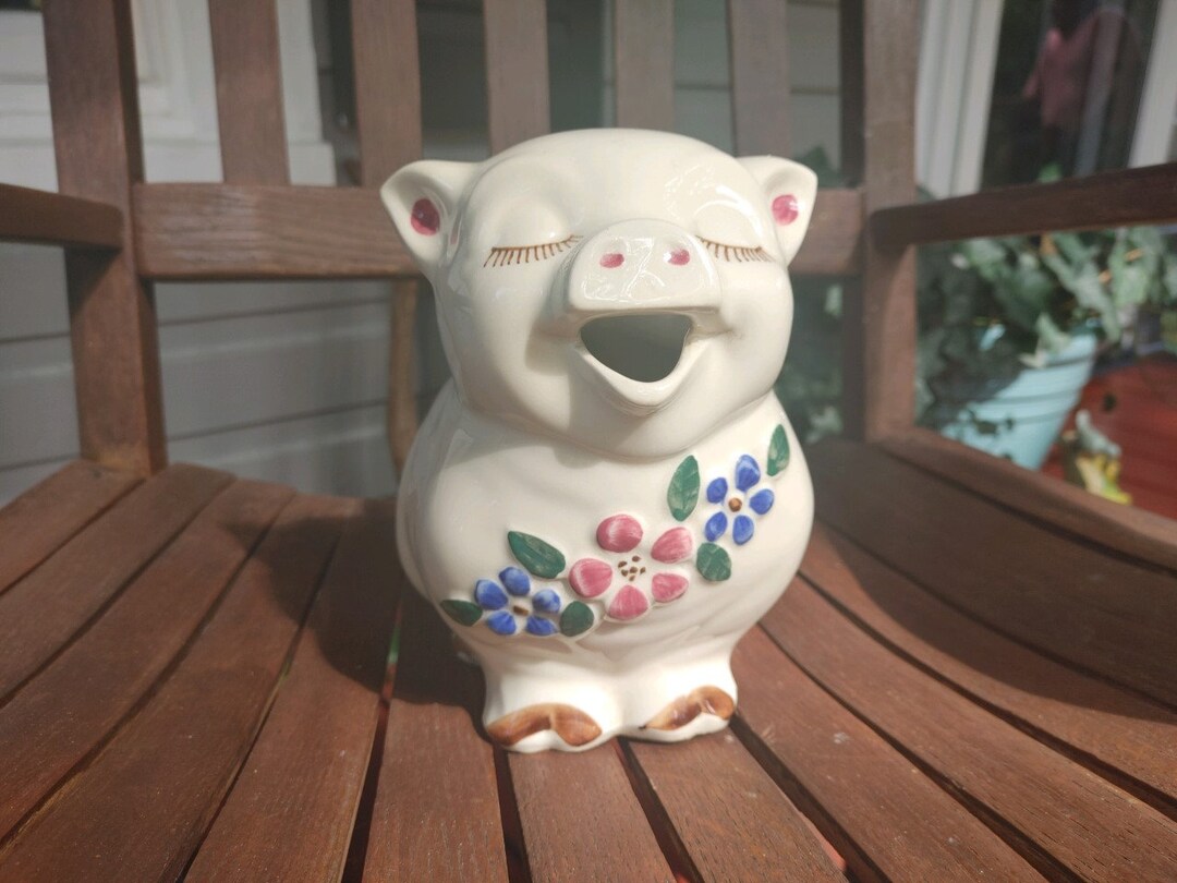 Shawnee Pottery smiley Pig Pitcher, Vintage - Etsy