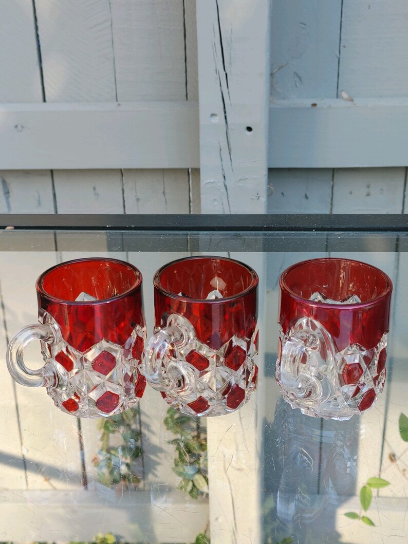 Ruby Flash Early American Pattern Glass/us Glass Co/late - Etsy