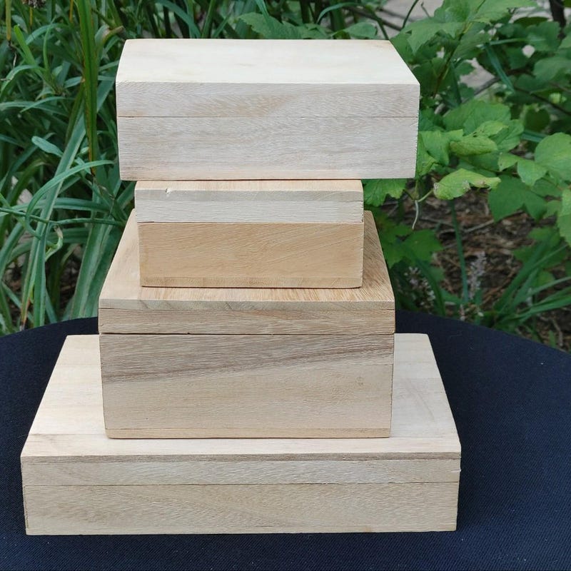 Unfinished Wood Box - Etsy